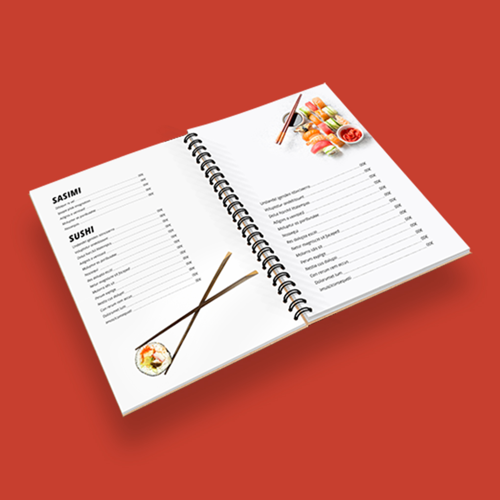 Wiro Bind Menu Card - MegaDigitalPrint